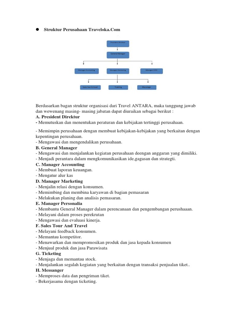 Struktur & Layanan Traveloka | PDF