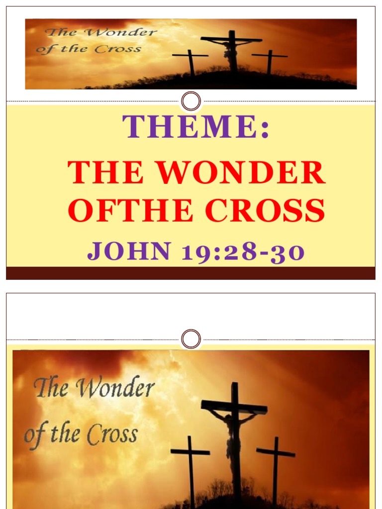 The Wonder of The Cross | PDF | Atonement In Christianity | Jesus