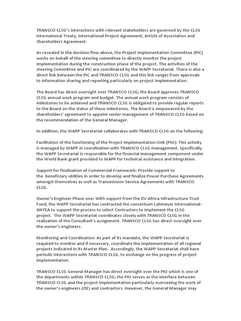 TRANSCO CLSG Project Implementation Overview | PDF | Electrical Grid ...