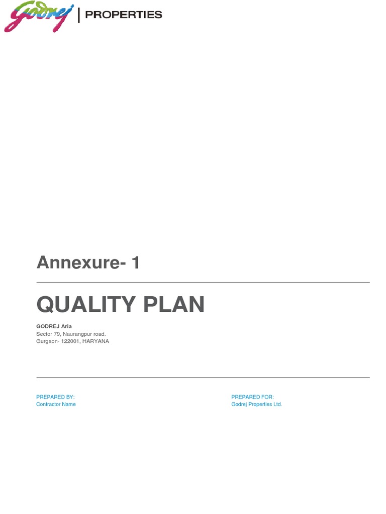 Sample - Project Quality Plan | PDF | Iso 9000 | Audit