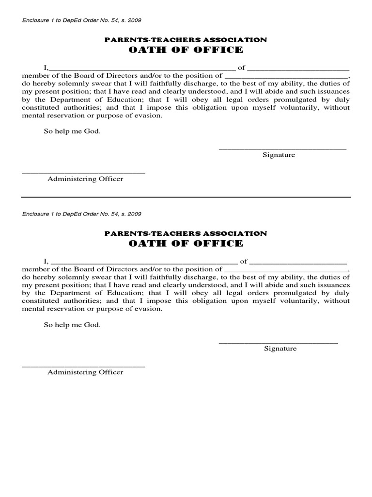 Oath of Office | PDF