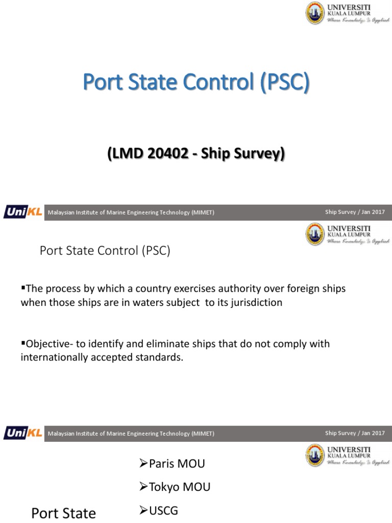 An In-Depth Look at International Port State Control Regulations and ...