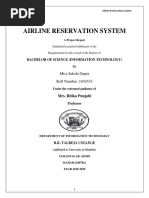 Airline Reservation System Project Report | PDF | Relational Database ...