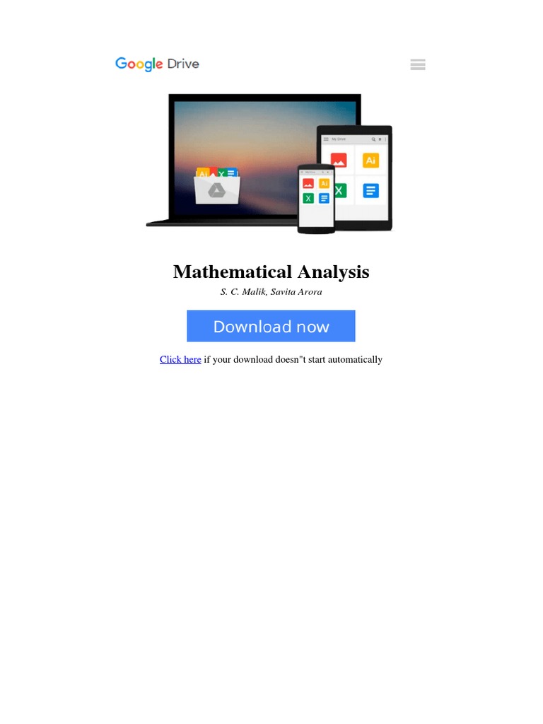 Mathematical Analysis by S C Malik Savita Arora 1906574111 | PDF ...