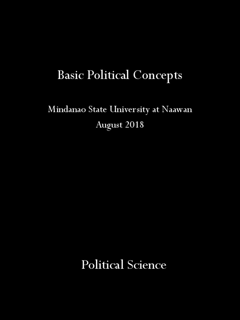 Basic Political Concepts | PDF | Governance | Good Governance