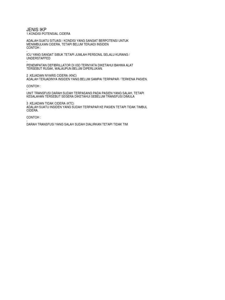 Jenis Ikp | PDF