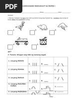 Filipino1 - Q3 - Module14 - Mga Babala Sa Paligid - v1 | PDF