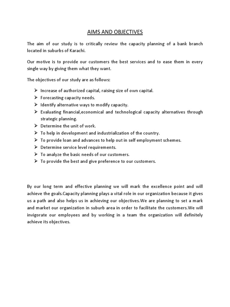 Aims And Objectives PDF