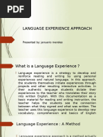 Language Experience Approach Overview | PDF | Reading (Process ...
