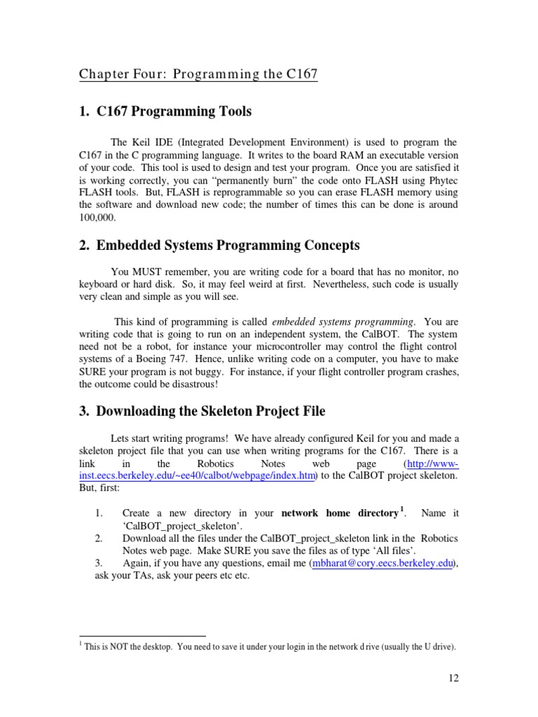 C167 Programming Tools | PDF | C (Programming Language) | Computer Program