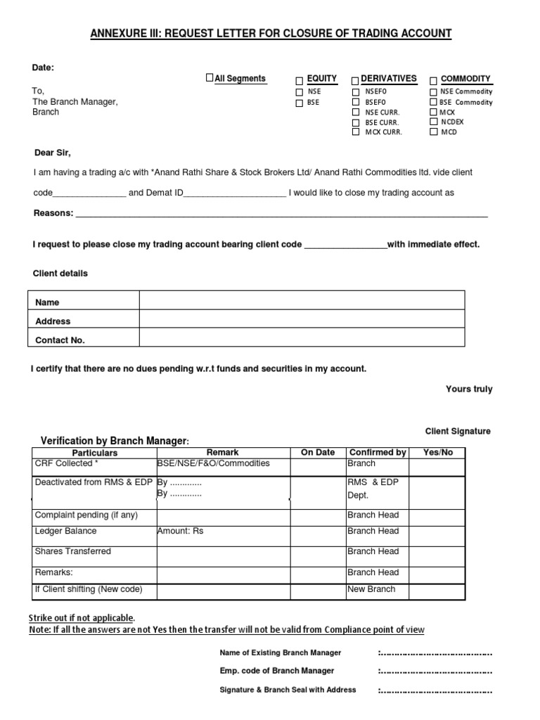 Trading Closure Format | PDF | Securities (Finance) | Investments ...