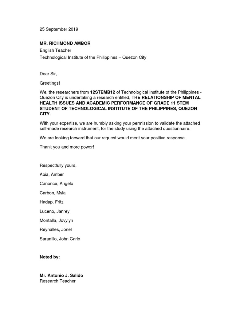 VALIDATION LETTER (AutoRecovered) | PDF