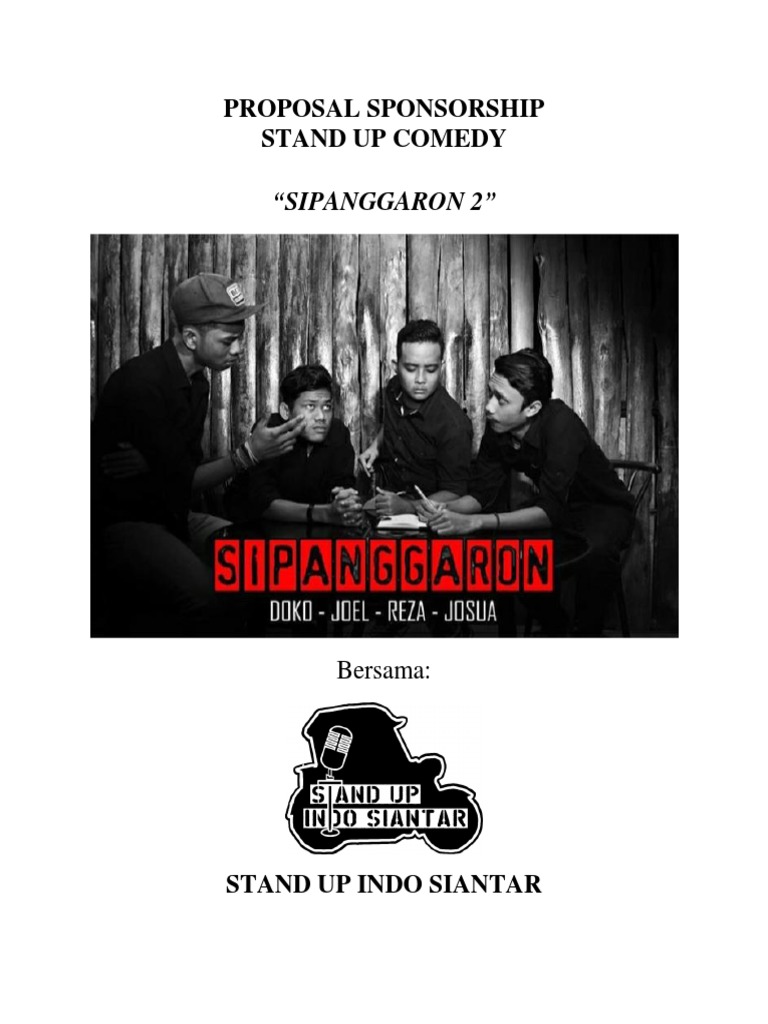 Contoh Proposal Stand Up Comedy | PDF