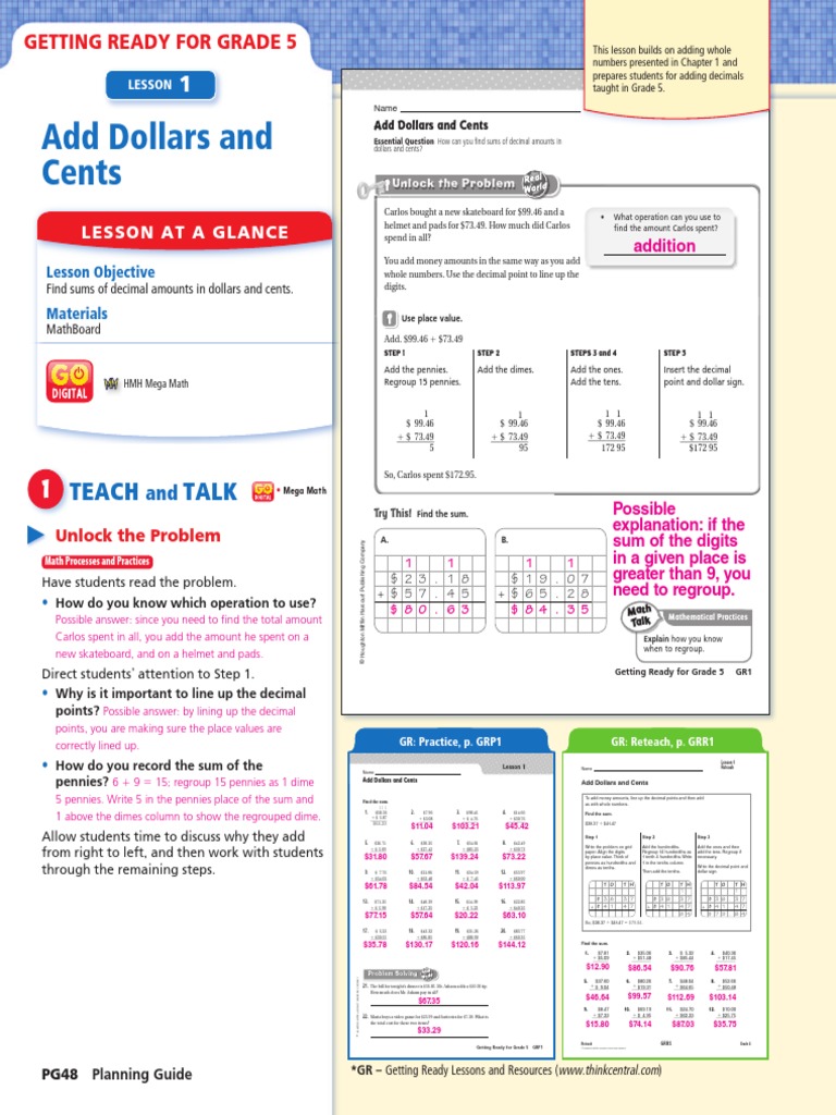 5th Grade Answer Key PDF | PDF | Teaching Mathematics | Learning