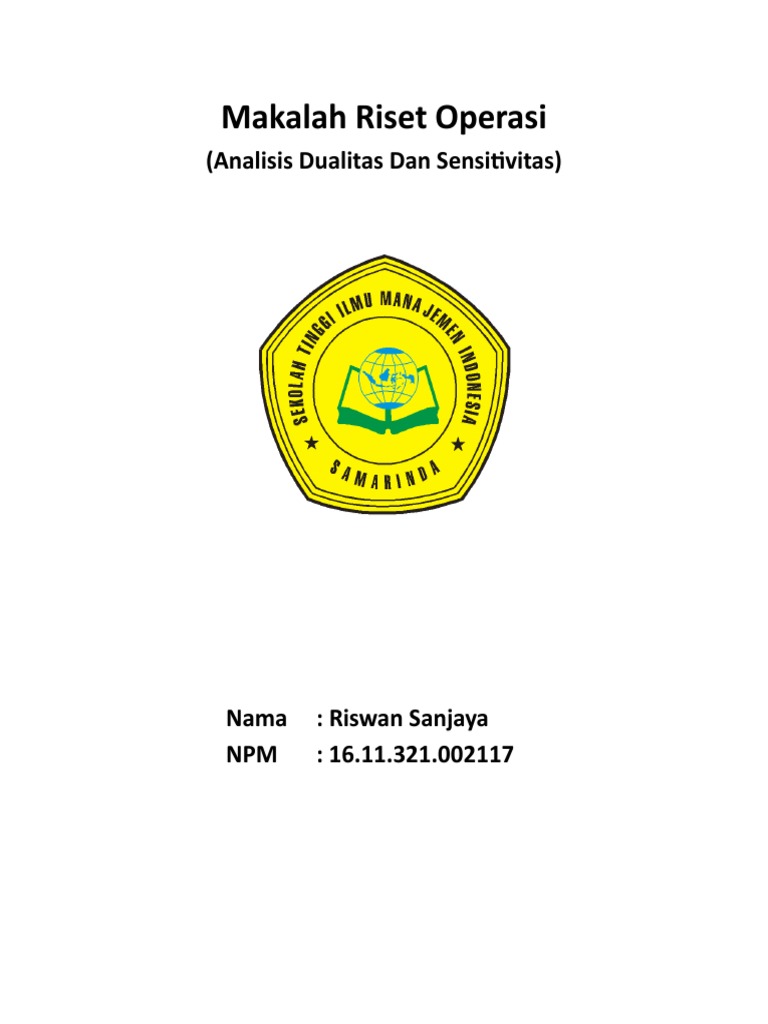 Makalah Riset Operasi | PDF