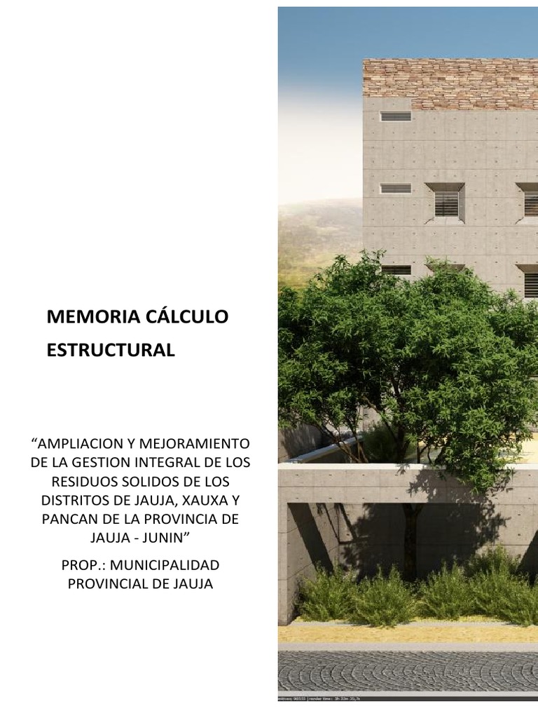 Memoria de Cálculo Estructural Jauja | PDF | Fundación (Ingeniería ...