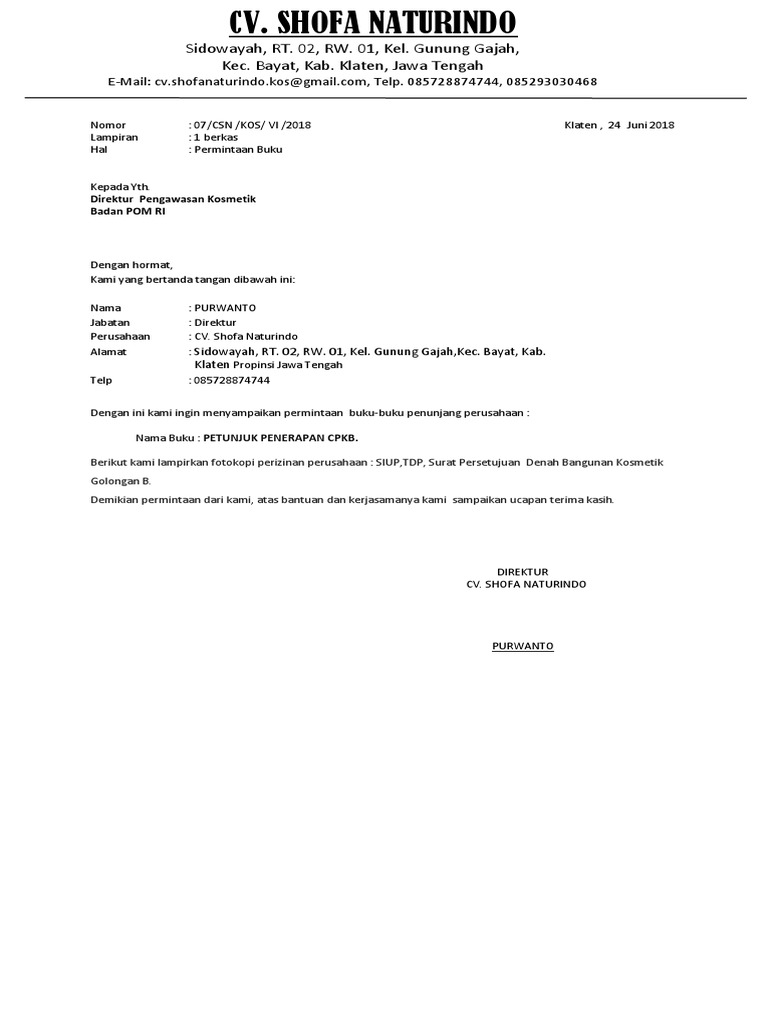 Pengajuan Layout UKOT Ke BPOM | PDF