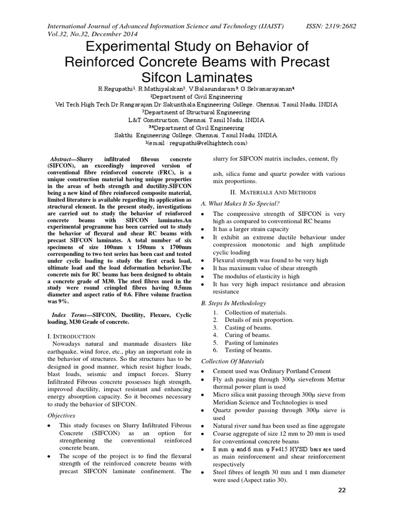 Experimental Study On Behavior of Reinforced Concrete Beams With ...
