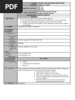 Pe 8 4TH Quarter PDF | PDF | Physical Fitness | Lesson Plan