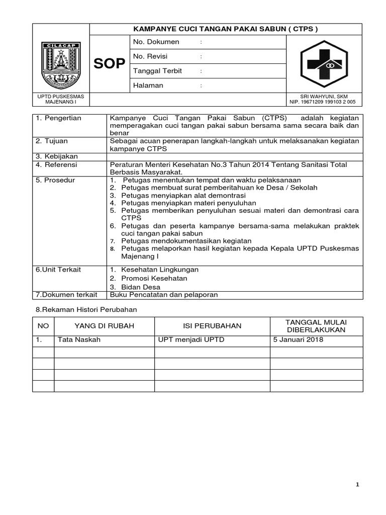 Sop Kampanye CTPS | PDF | Sains & Matematika