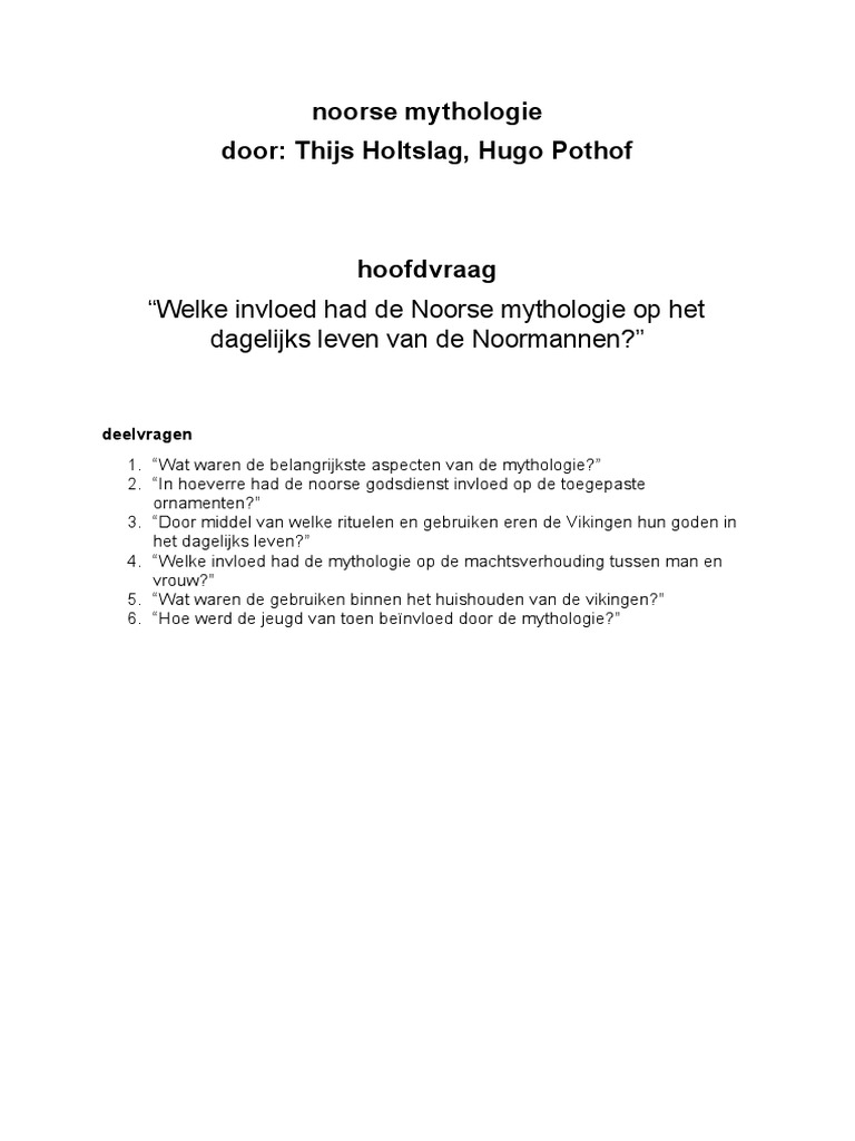 Profielwerkstuk | PDF