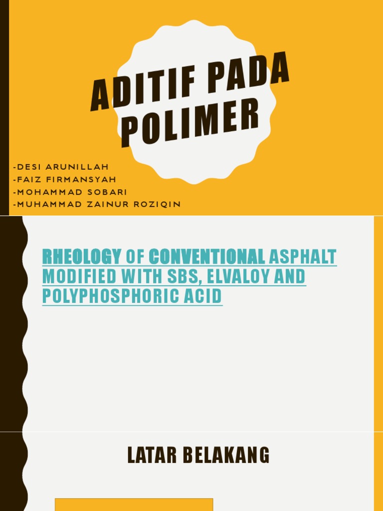 Aditif Pada Polimer | PDF