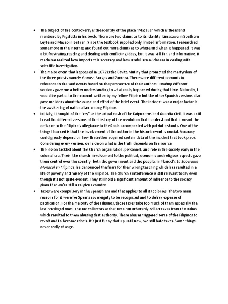 Reflection History | PDF | Philippines