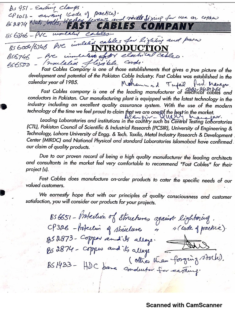 Fast Cables Catalogue | PDF