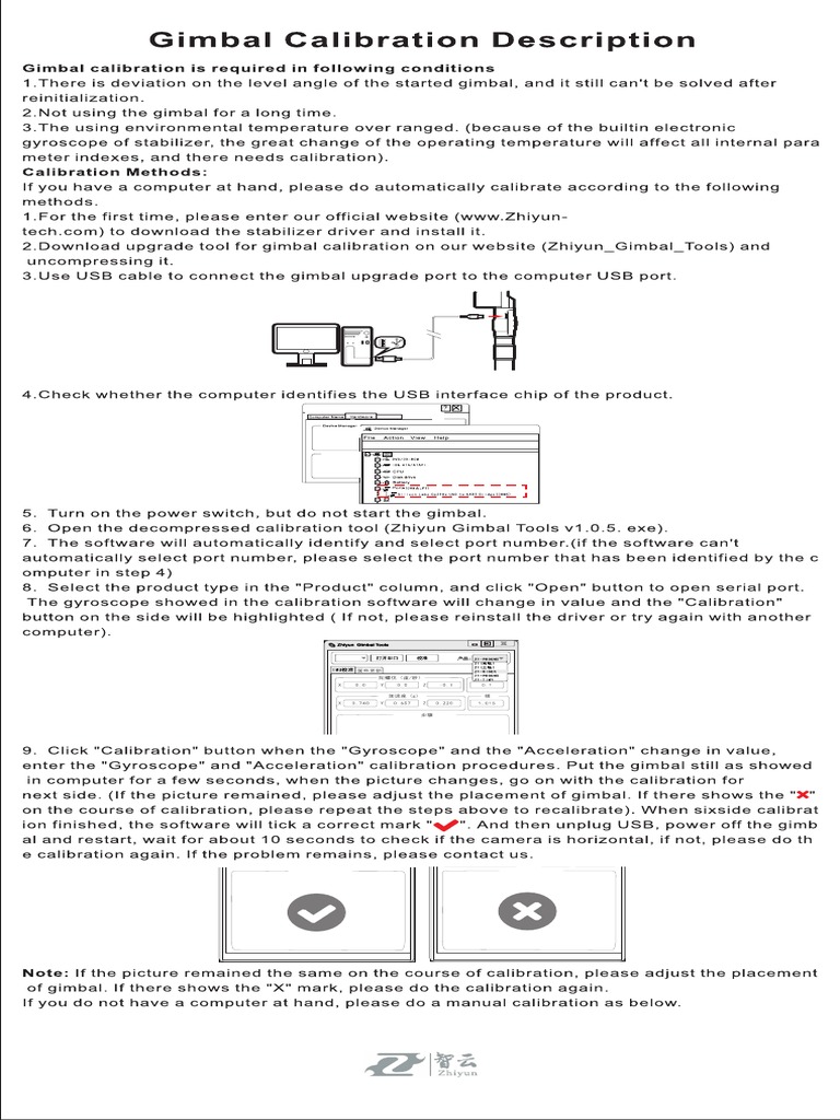 Gimbal Calibration Description en PDF | PDF