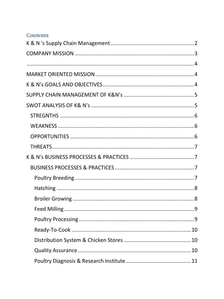 Project KNNs Supply Chain | PDF | Poultry Farming | Supply Chain
