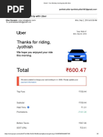 Uber Bill | PDF | Invoice | Payments