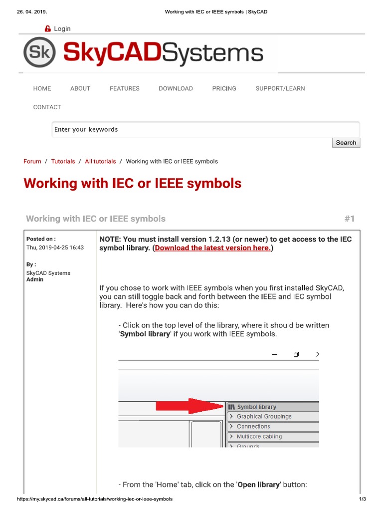 Working With IEC or IEEE Symbols - SkyCAD | PDF