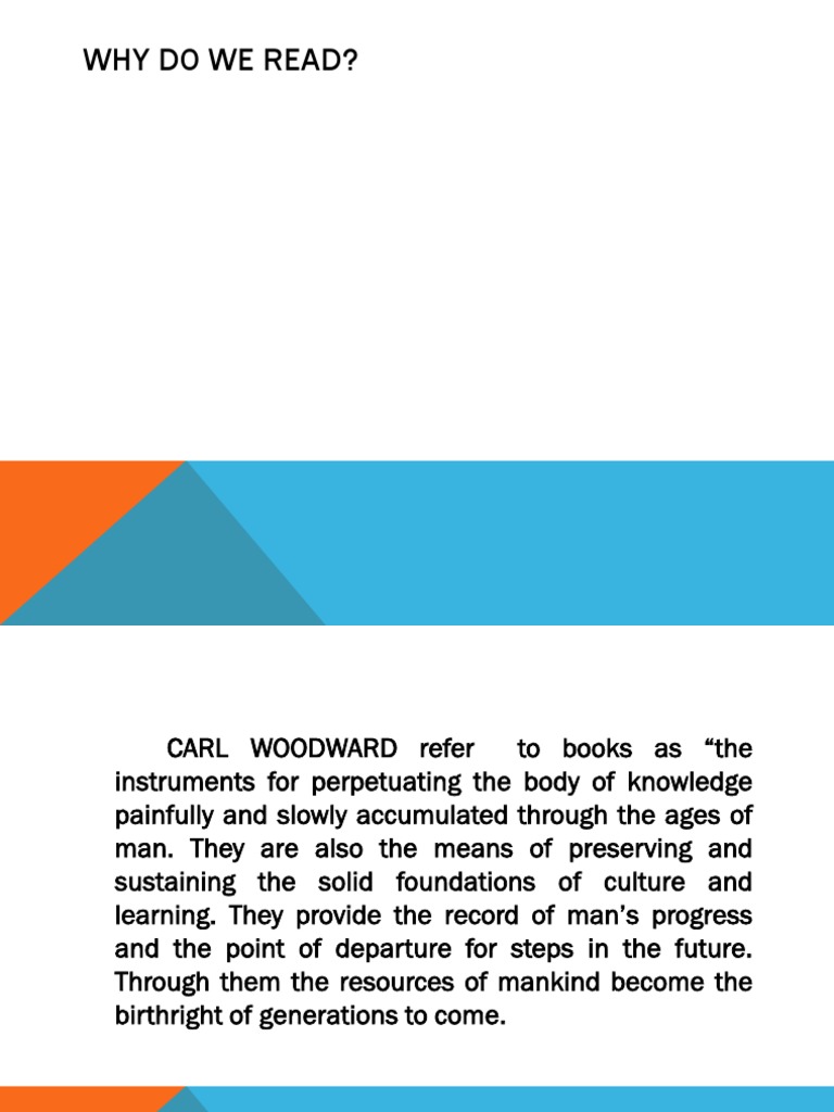 Why Do We Read | PDF