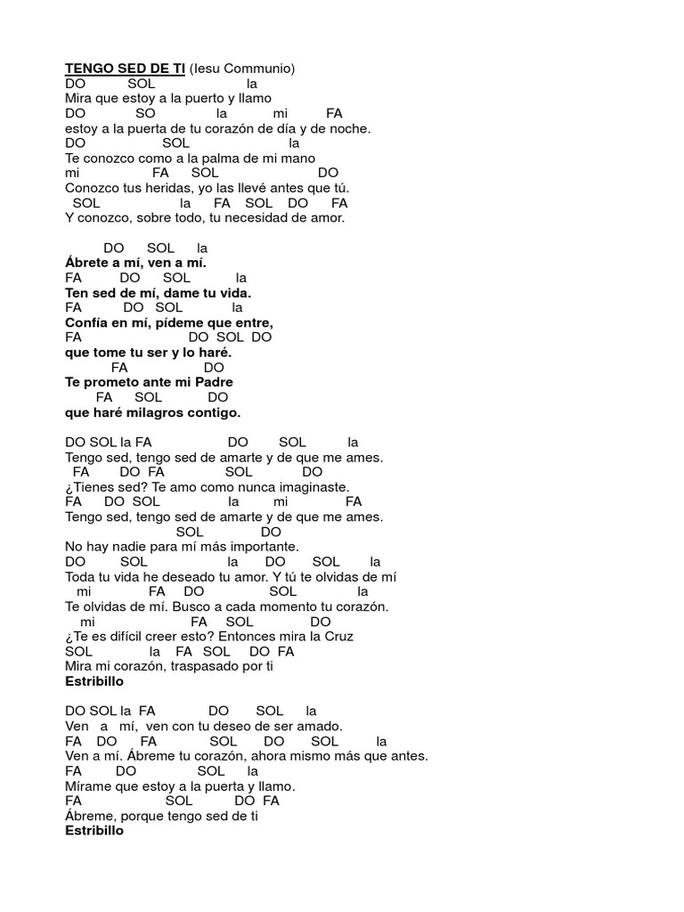 Tengo Sed de Ti | PDF