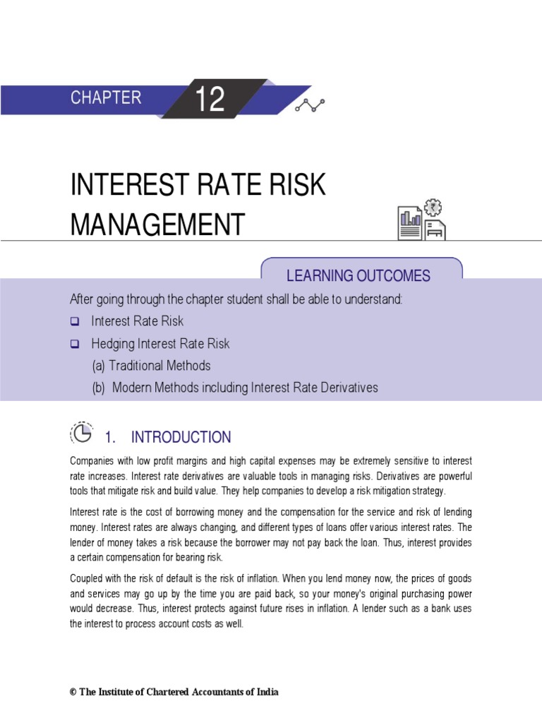 Interest Rate Risk Management: Learning Outcomes | PDF | Swap (Finance ...