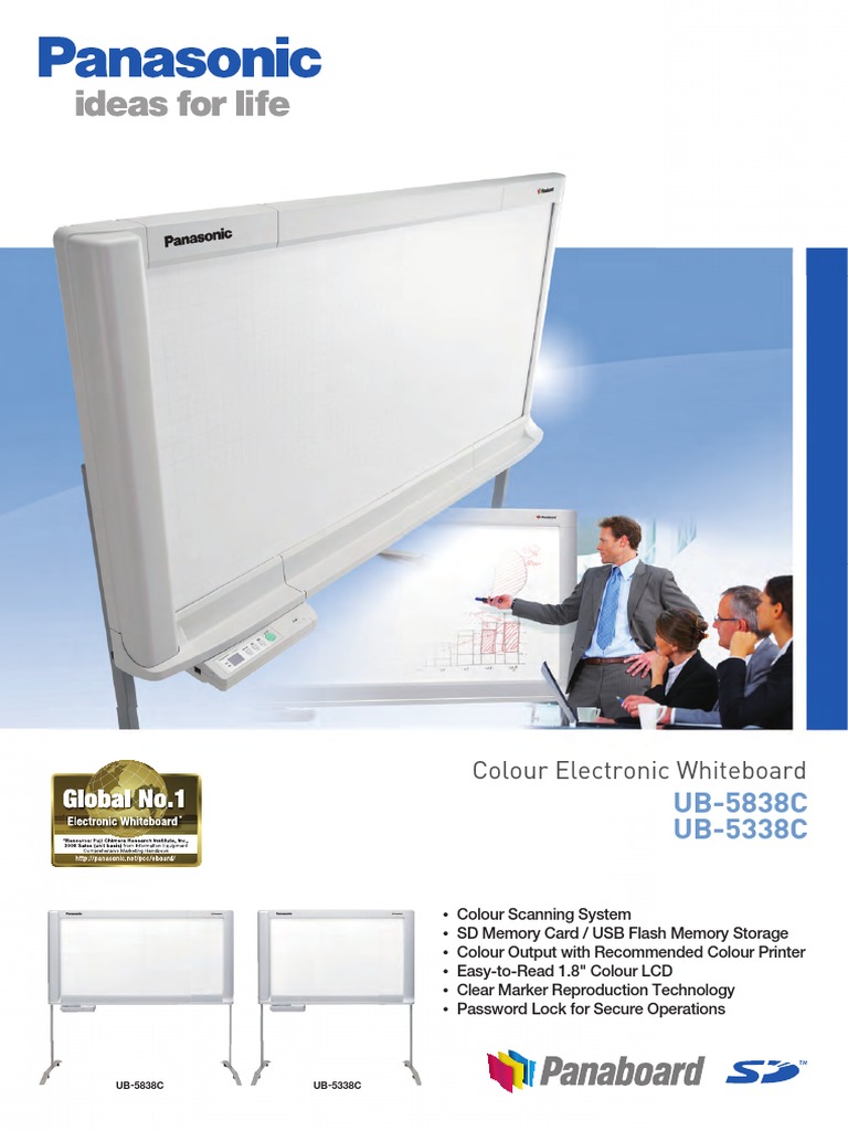 Panasonic Electronic White Board | PDF | Usb | Usb Flash Drive