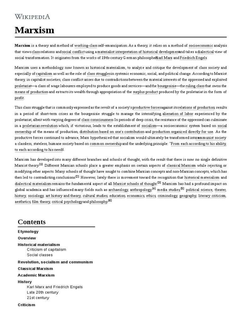 Marxism PDF | PDF | Marxism | Karl Marx