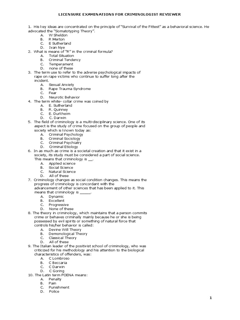 The 300 Questions CLE Mixed Word | PDF | Criminology | Crime & Violence