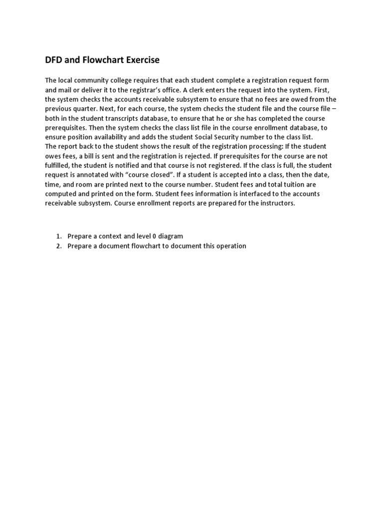 DFD and Flowchart Exercise | PDF | Domain Name Registrar | Information ...