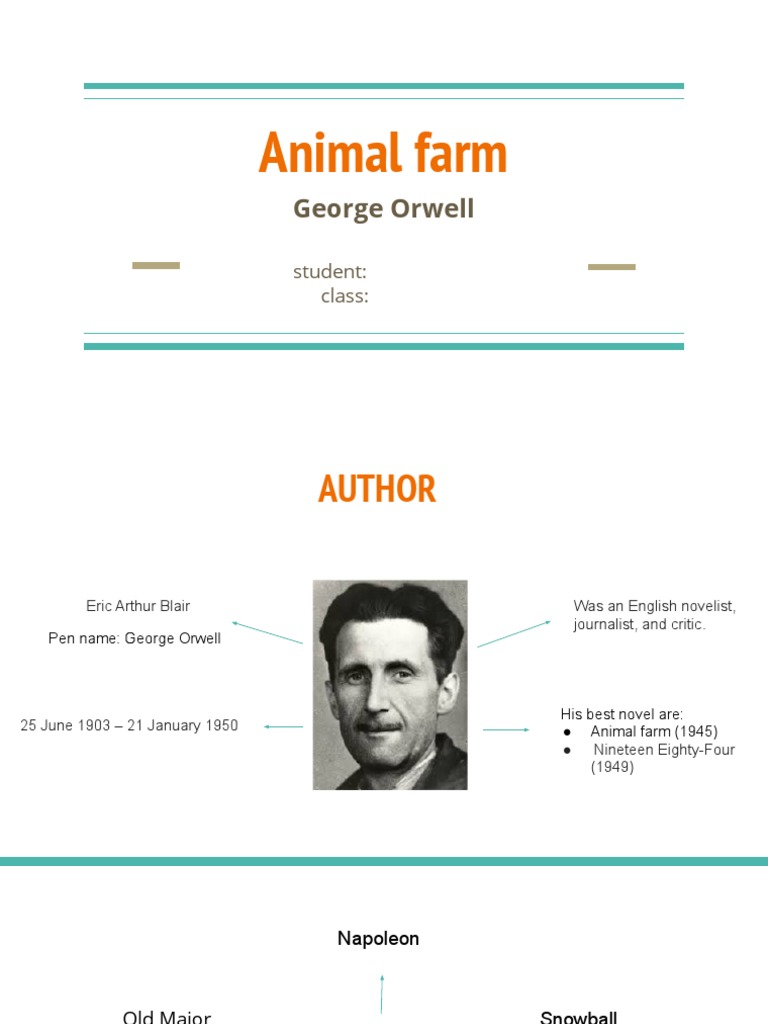 Animal Farm: George Orwell | PDF