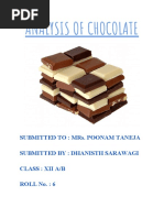 Chocolate-Analysis-Final-Draft - Class 12 Pavan Chemistry Project Word ...