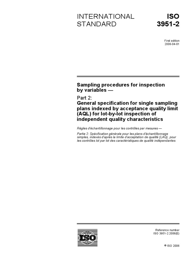 ISO 3951-2 - previews-ISO+3951-2-2006 - Pre | PDF | International ...
