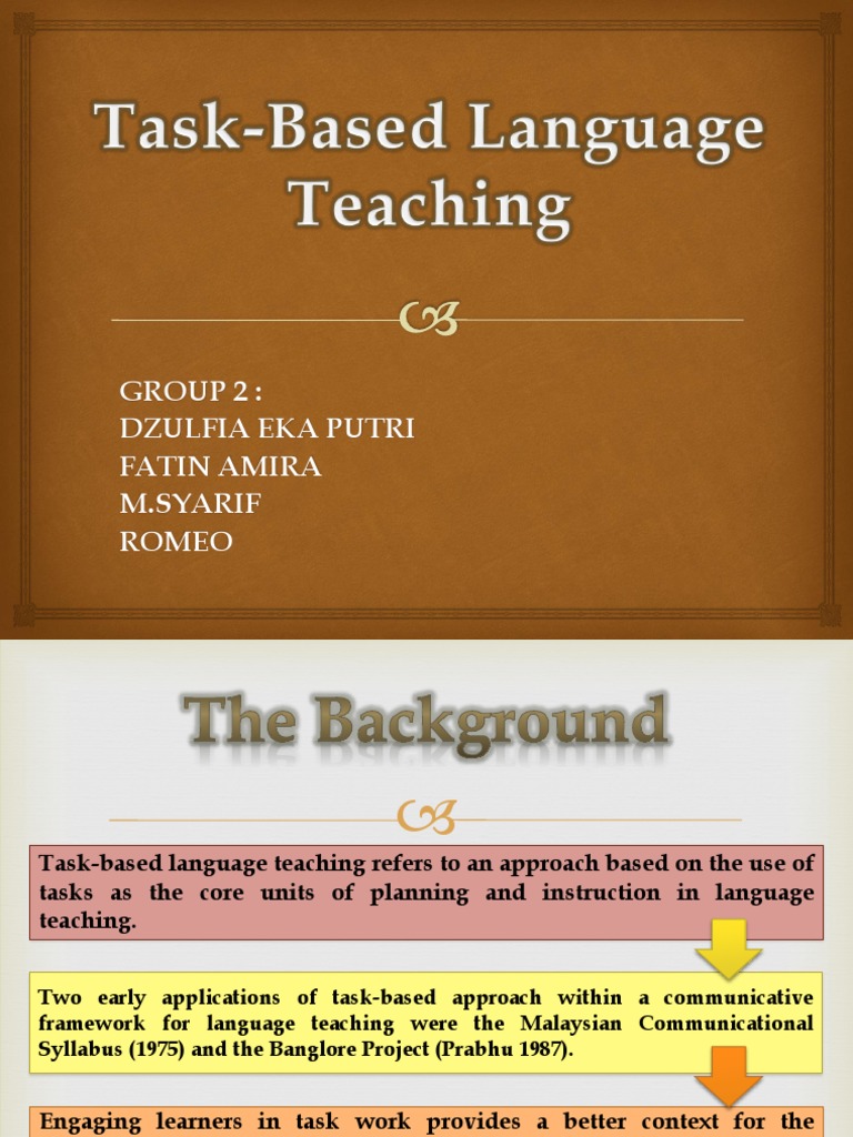 Task-Based Language Teaching Overview | PDF | Language Education | Learning