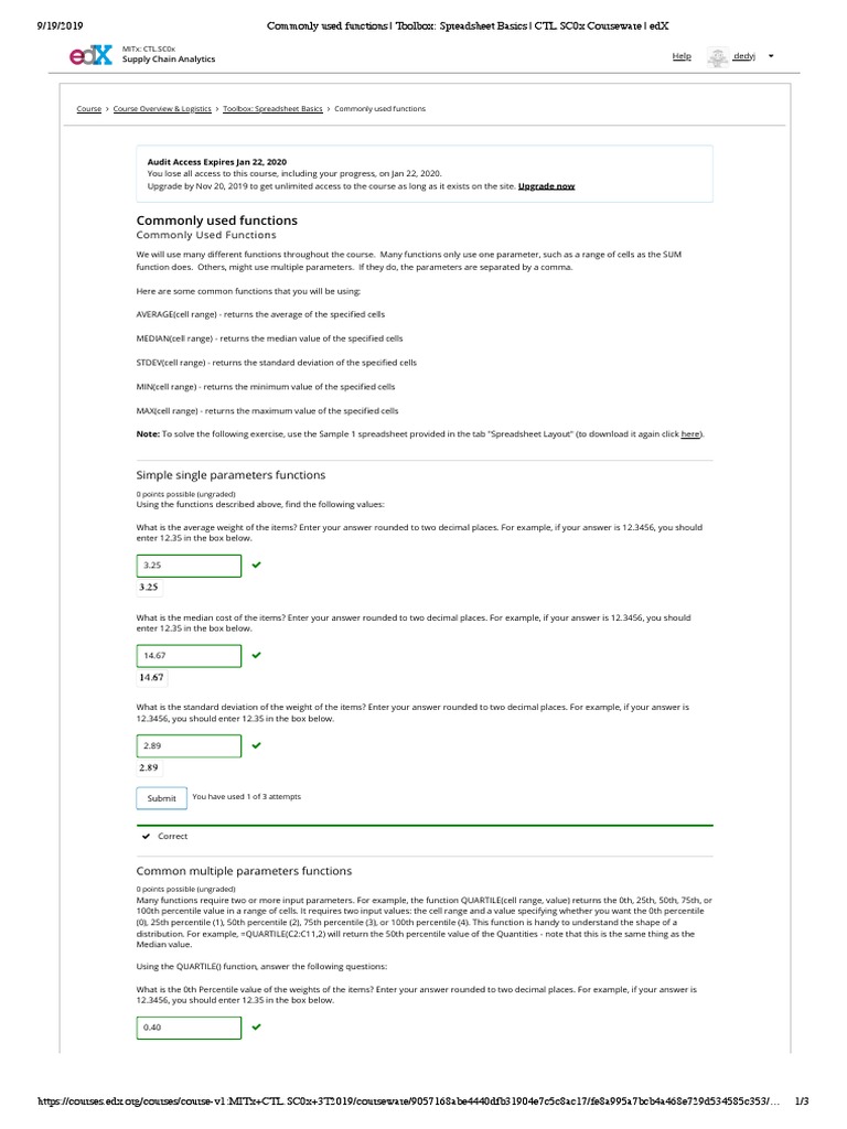Commonly Used Functions - Toolbox - Spreadsheet Basics | Download Free ...