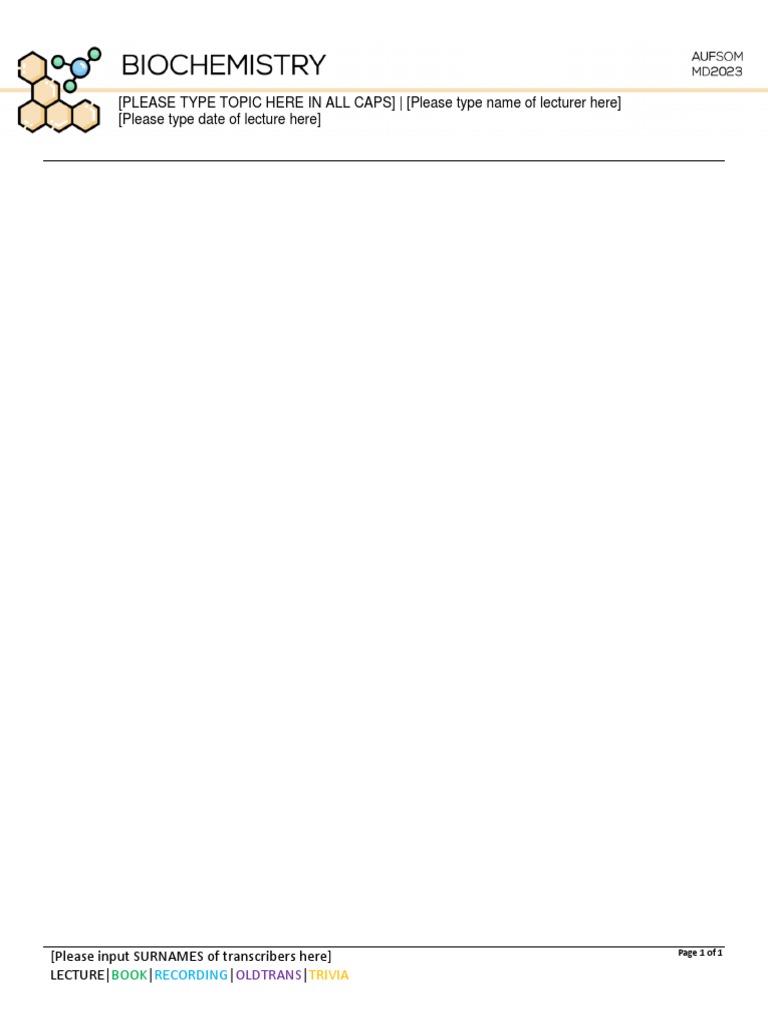 Biochem Template | PDF