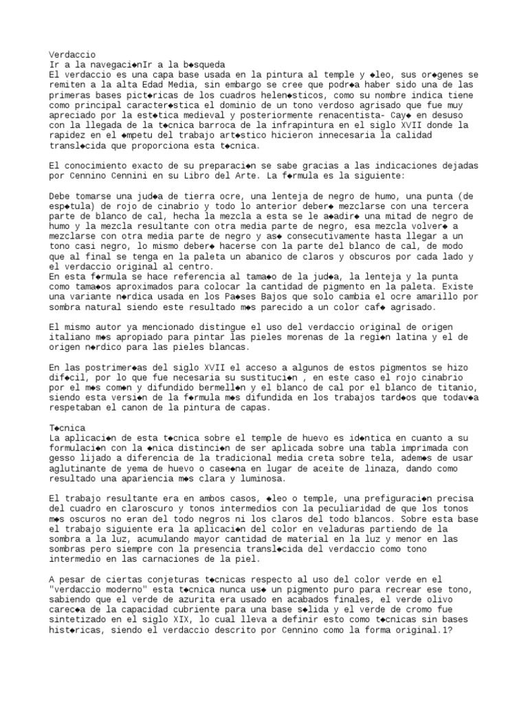 Verdaccio | PDF | Color | Pinturas