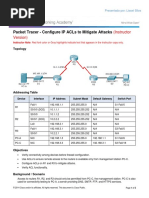 4.1.1.10 Packet Tracer - Configuring Extended ACLs Scenario 1 - Instructor | PDF | File Transfer ...