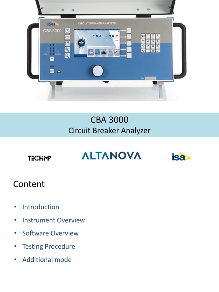 Cba 3000 | PDF | Relay | Electrical Network