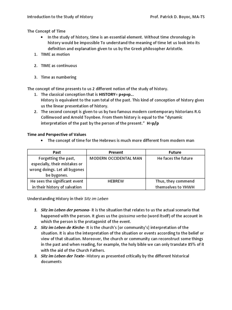 The Concept of Time | PDF | Time | Bible