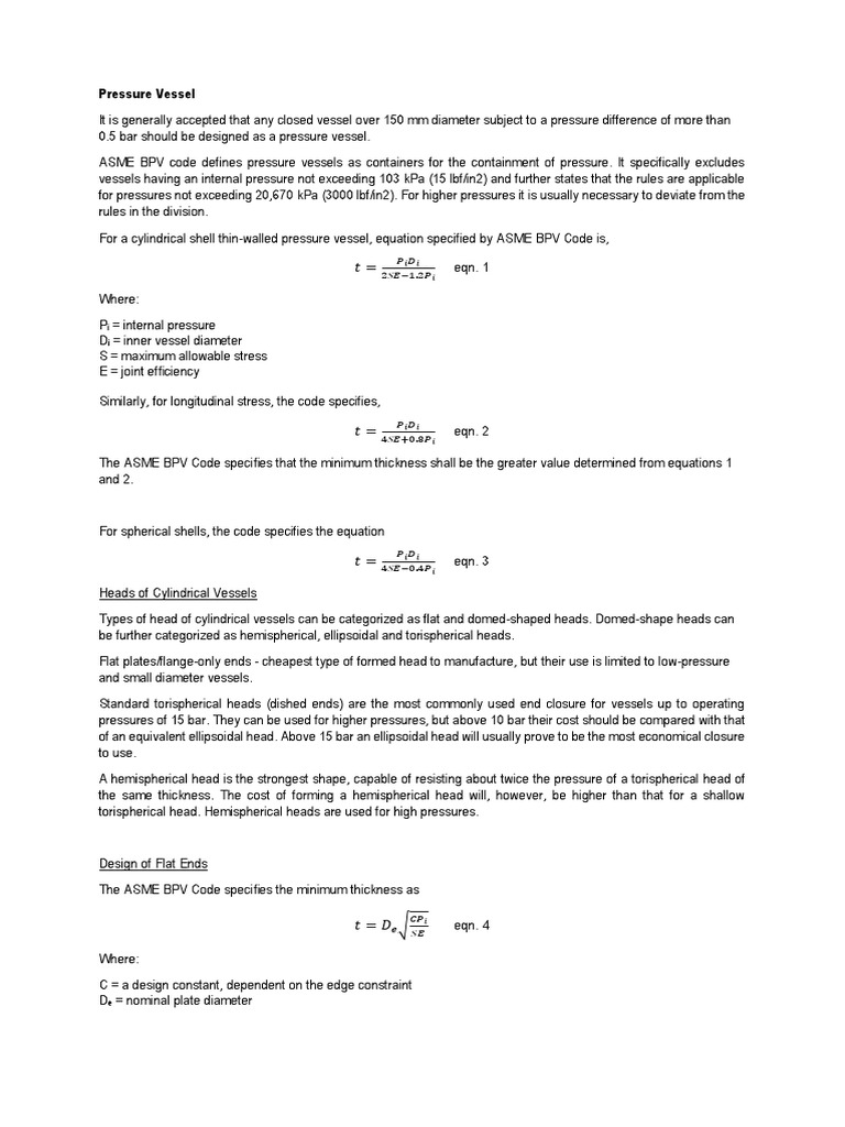 ASME Pressure Vessel Design Guidelines | PDF | Sphere | Mechanical ...